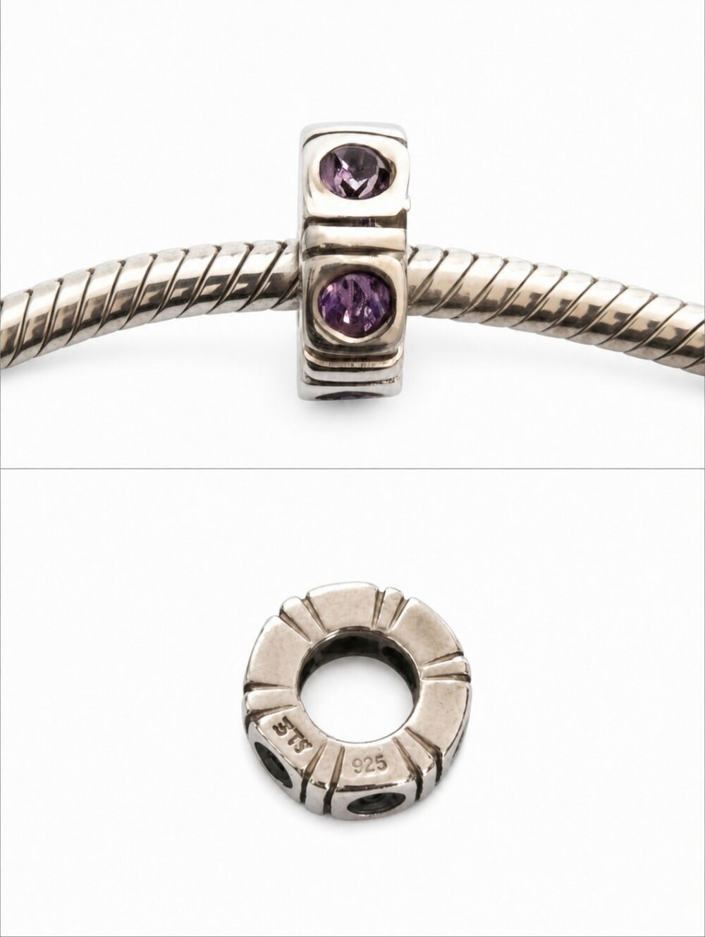 Pandora | Jewelry | Authentic Vintage Sterling Silver Spacer Charm With ...